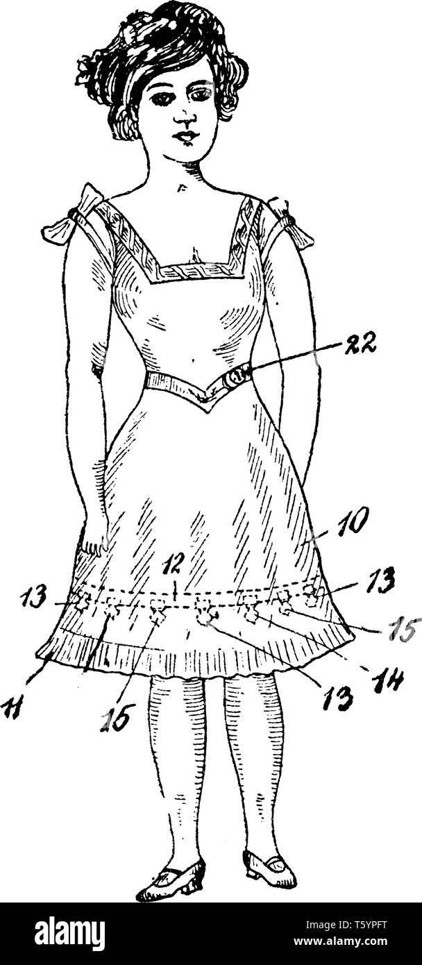 A house maid, vintage line drawing or engraving illustration Stock ...