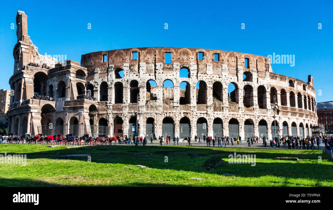 Colosseum known amphitheatrum flavium hi-res stock photography and ...