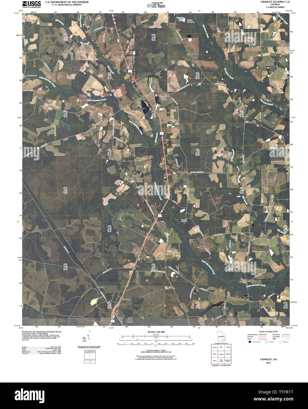 Crawley map hi-res stock photography and images - Alamy