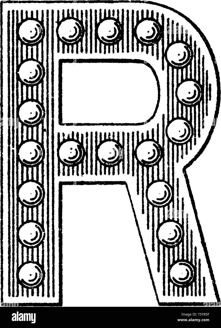 Decorative capital letter r hi-res stock photography and images - Alamy