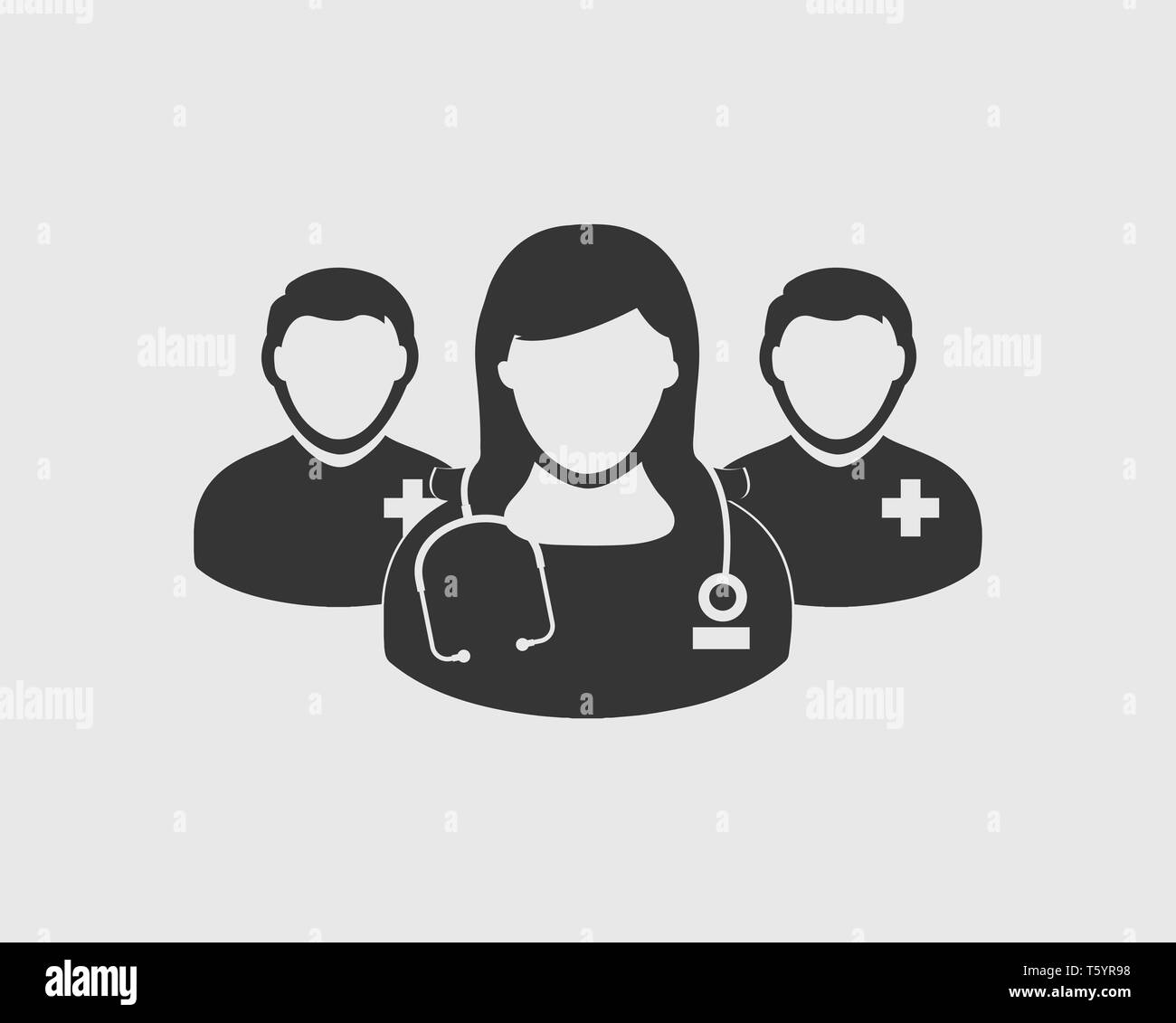 Medical Team Icon Stock Vector Image & Art - Alamy