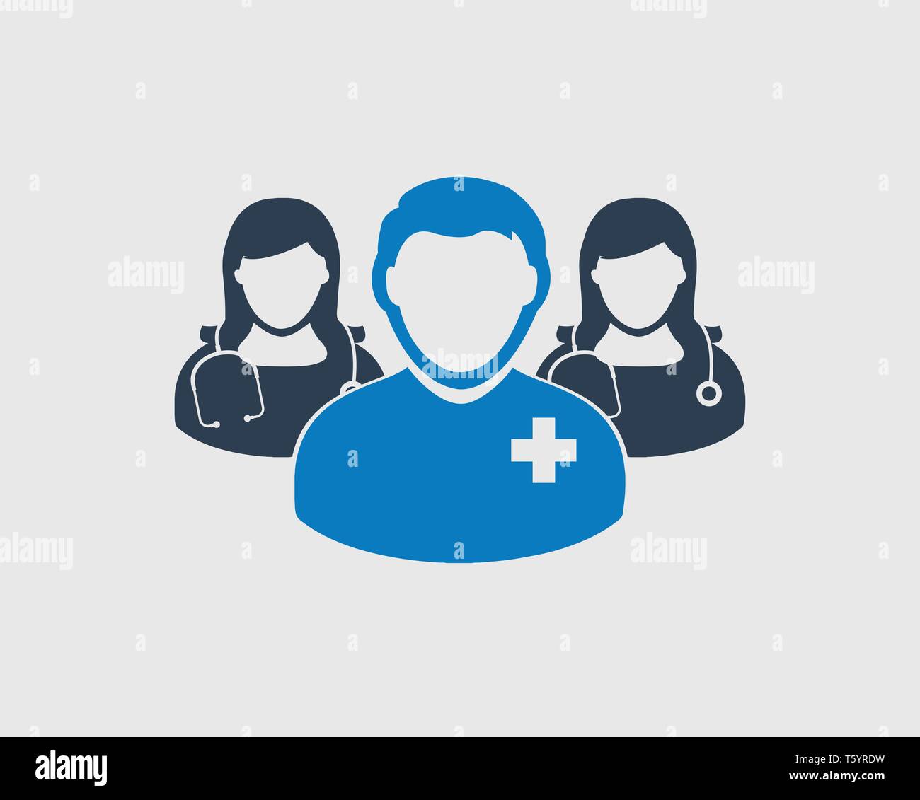 Medical Team Icon Stock Vector Image & Art - Alamy