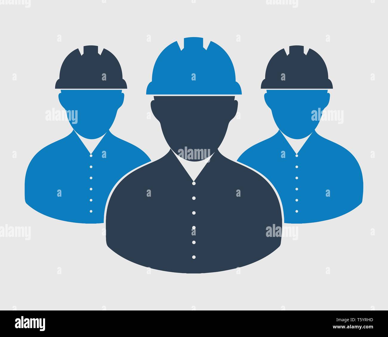 Engineer Team Icon on gray Background Stock Vector Image & Art - Alamy
