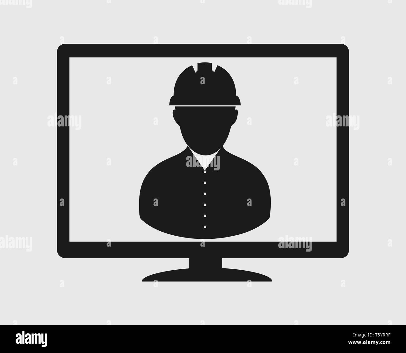 Online Engineer Team Icon Stock Vector Image & Art - Alamy