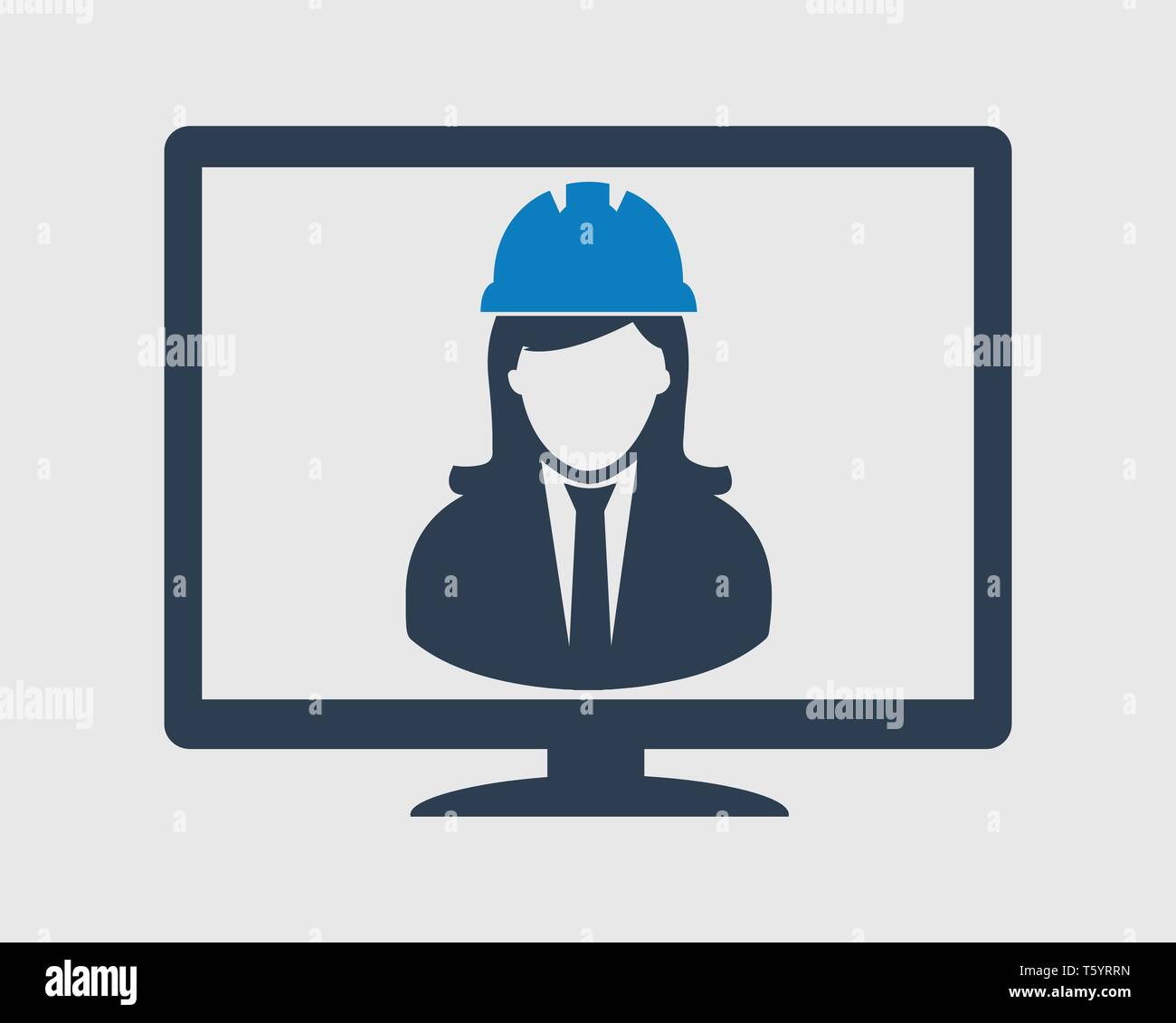 Online Engineer Team Icon Stock Vector Image & Art - Alamy