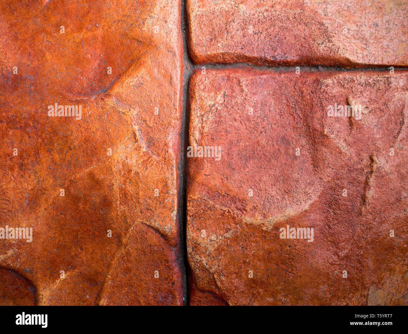 Texture of the artificial stone pattern tile flooring Stock Photo - Alamy