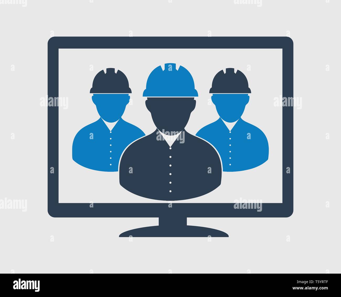 Online Engineer Team Icon Stock Vector Image & Art - Alamy