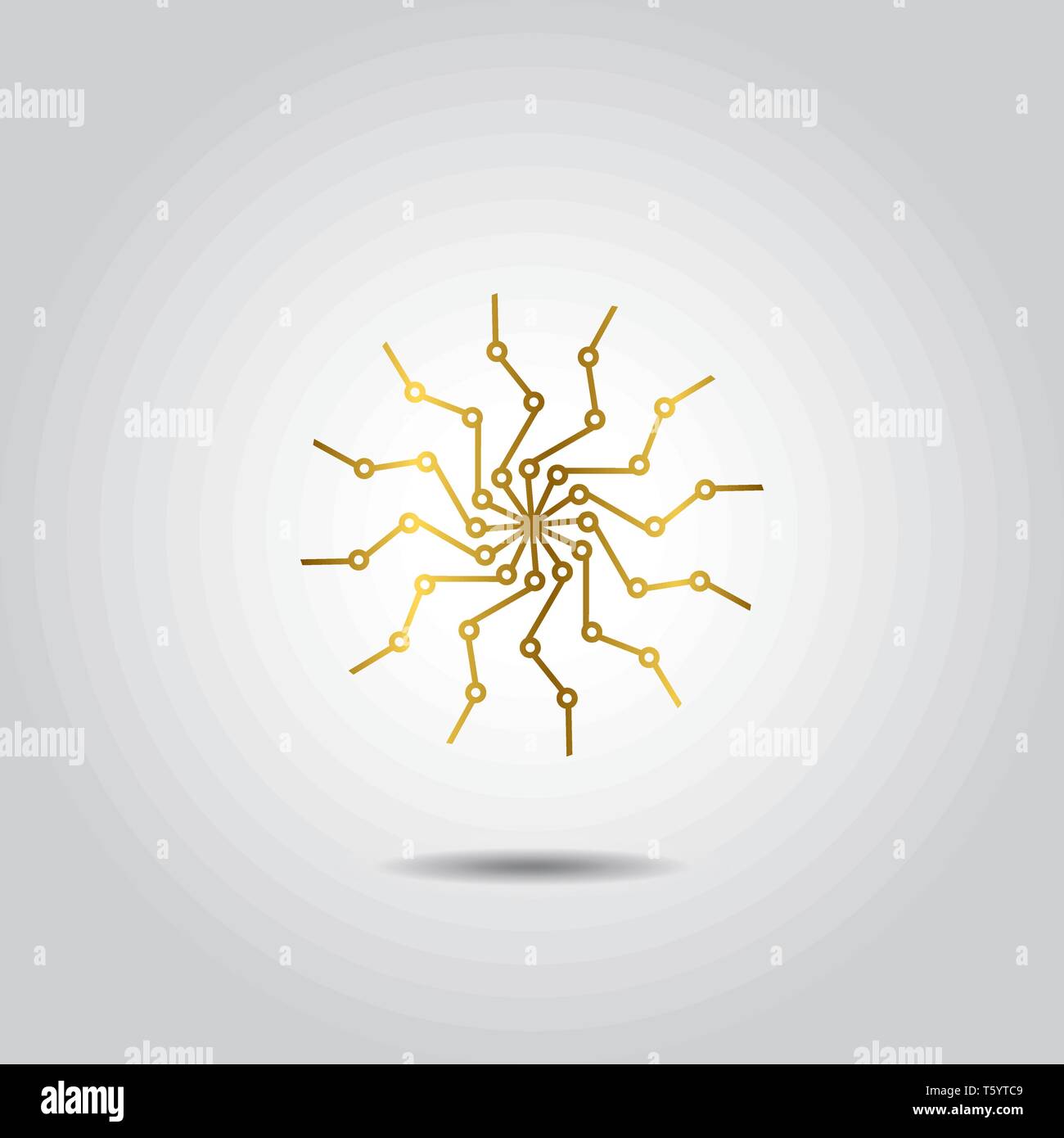 Abstract symbol vector. Abstract electric ornament. Abstract logo or ...