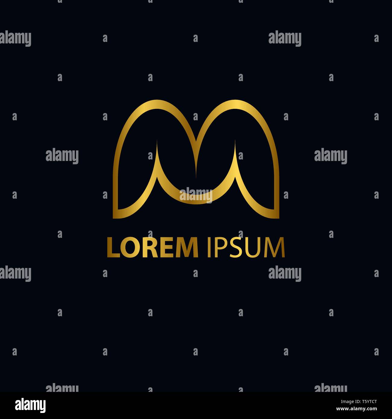 Letter M logotype. Modern logo idea sign. Universal emblem vector icon ...