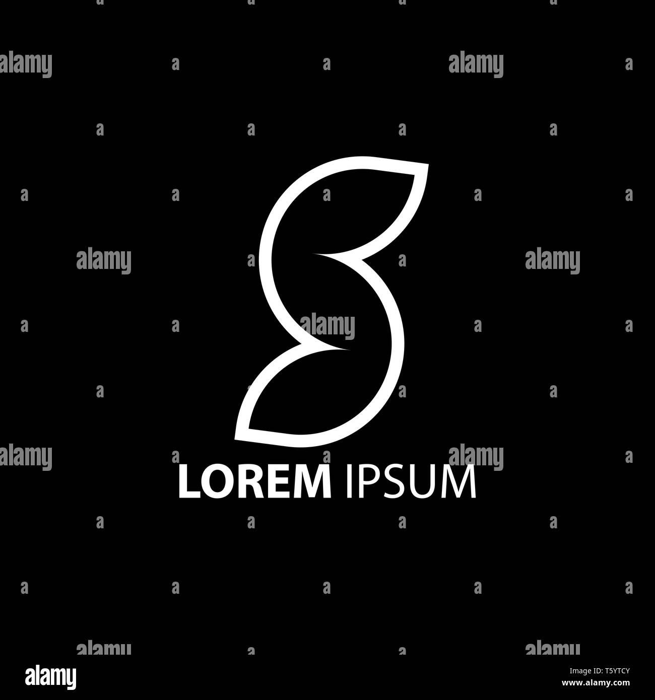 Modern s logo vector vectors hi-res stock photography and images - Alamy