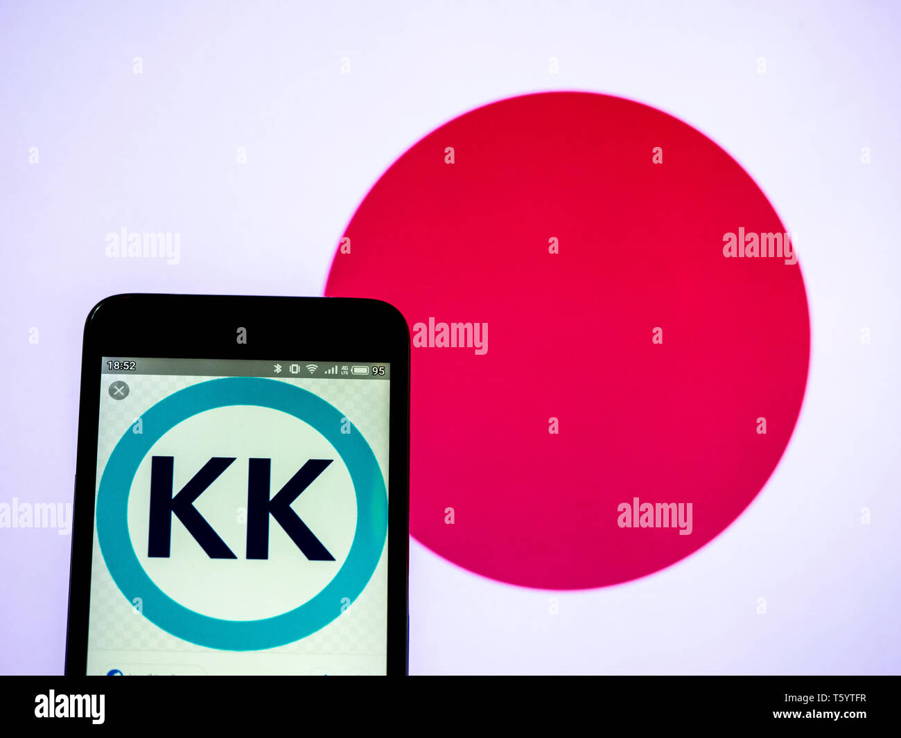 In this photo illustration a Keihin Corporation logo seen displayed on ...