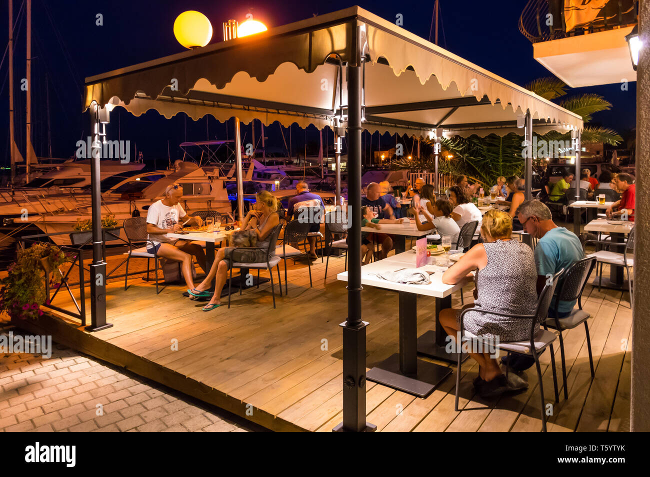 Preko, island Ugljan, Croatia. Summer evening Stock Photo - Alamy