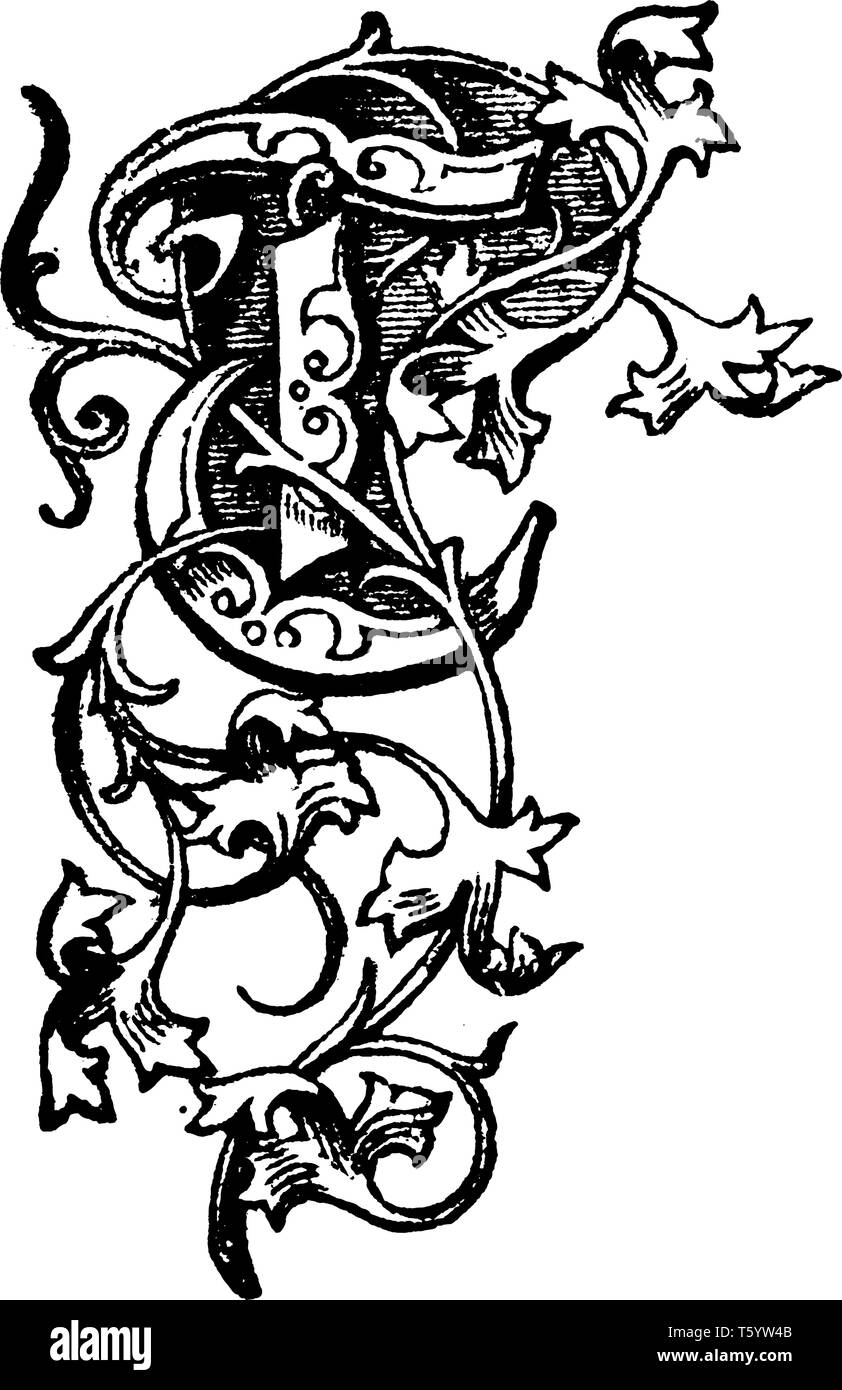 Letter T Drawing Design