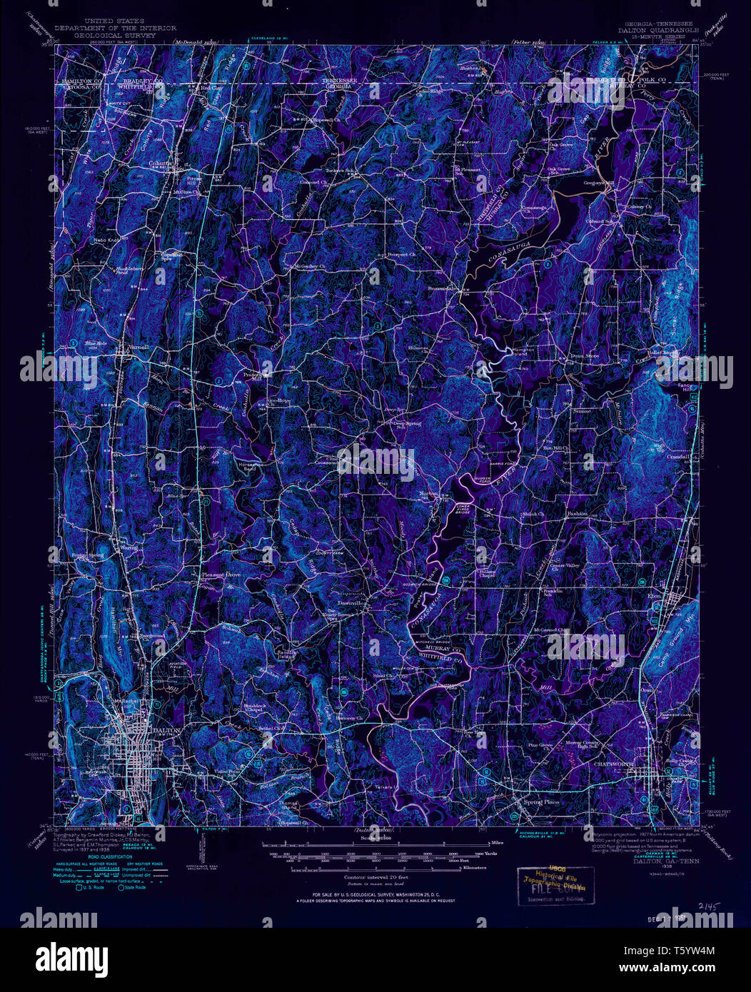 Map of dalton georgia hi-res stock photography and images - Alamy