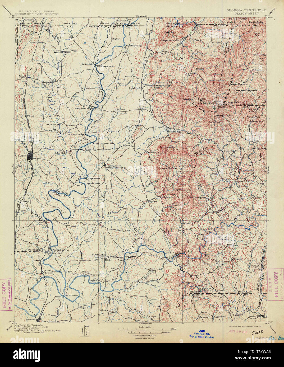 Map Of Dalton Georgia High Resolution Stock Photography and Images - Alamy