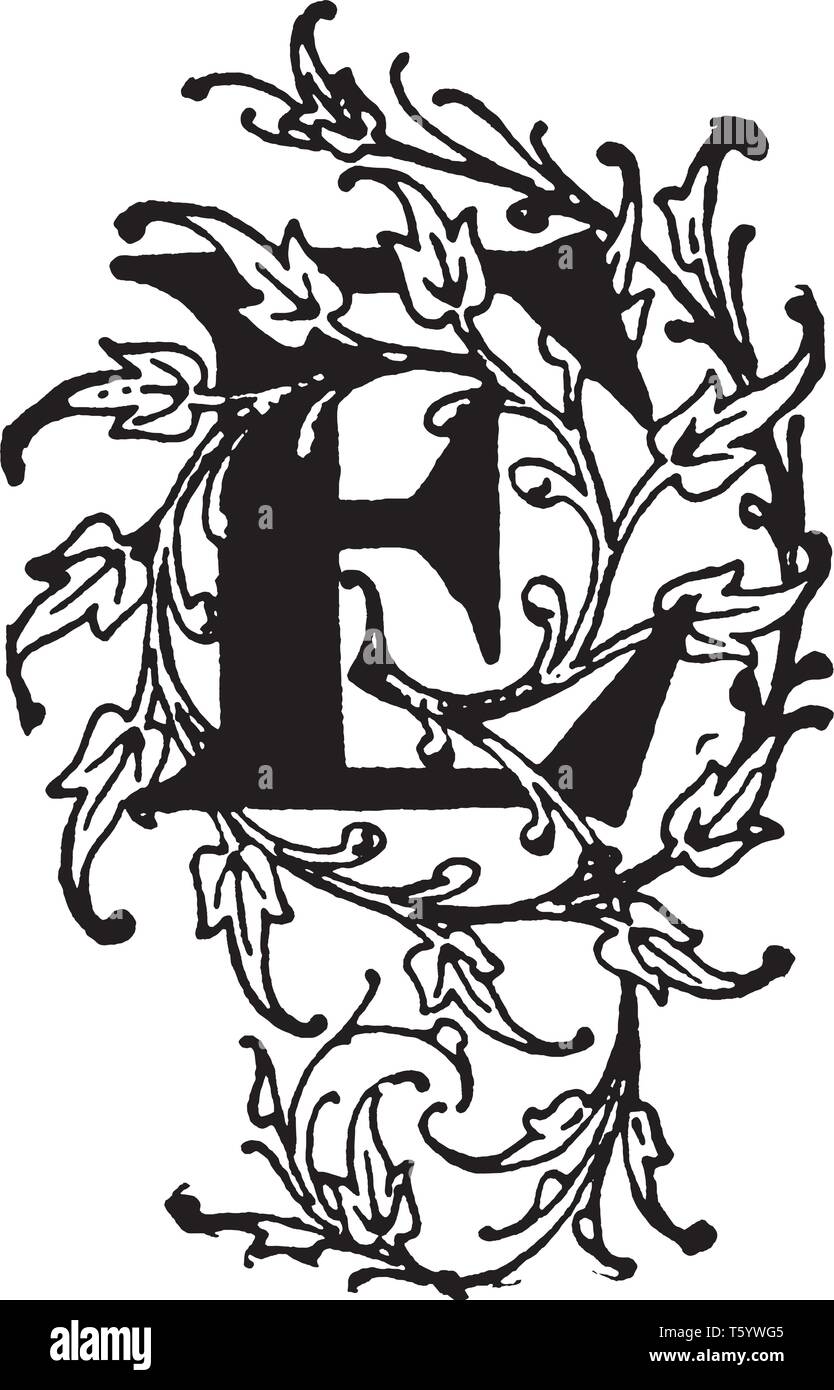 Ornate Letter E