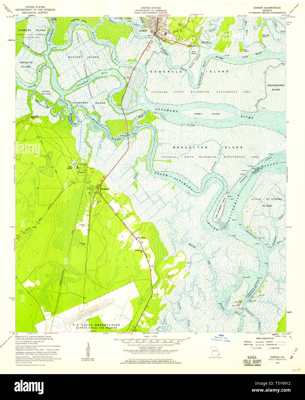 Map of darien hi-res stock photography and images - Alamy