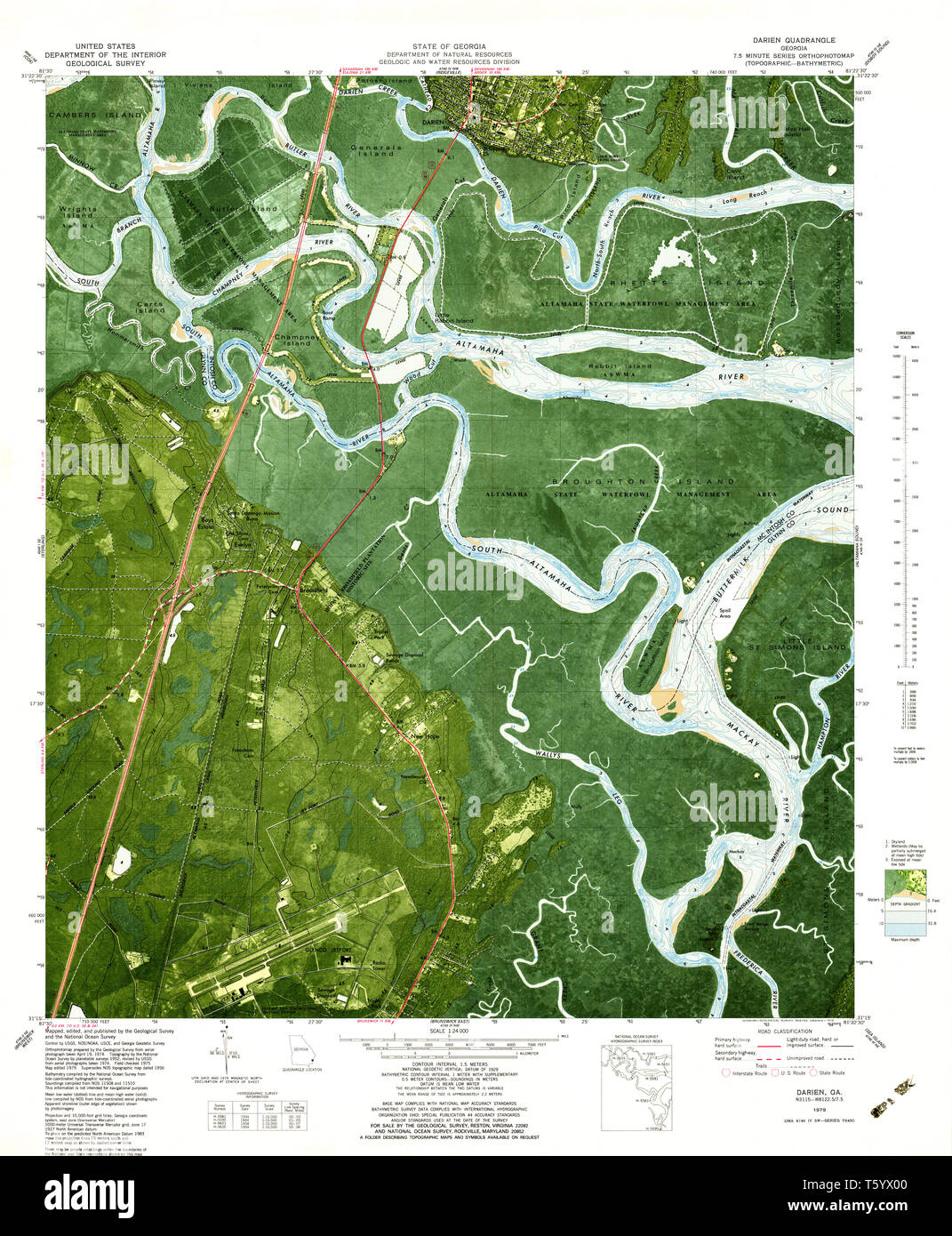Map of darien hi-res stock photography and images - Alamy