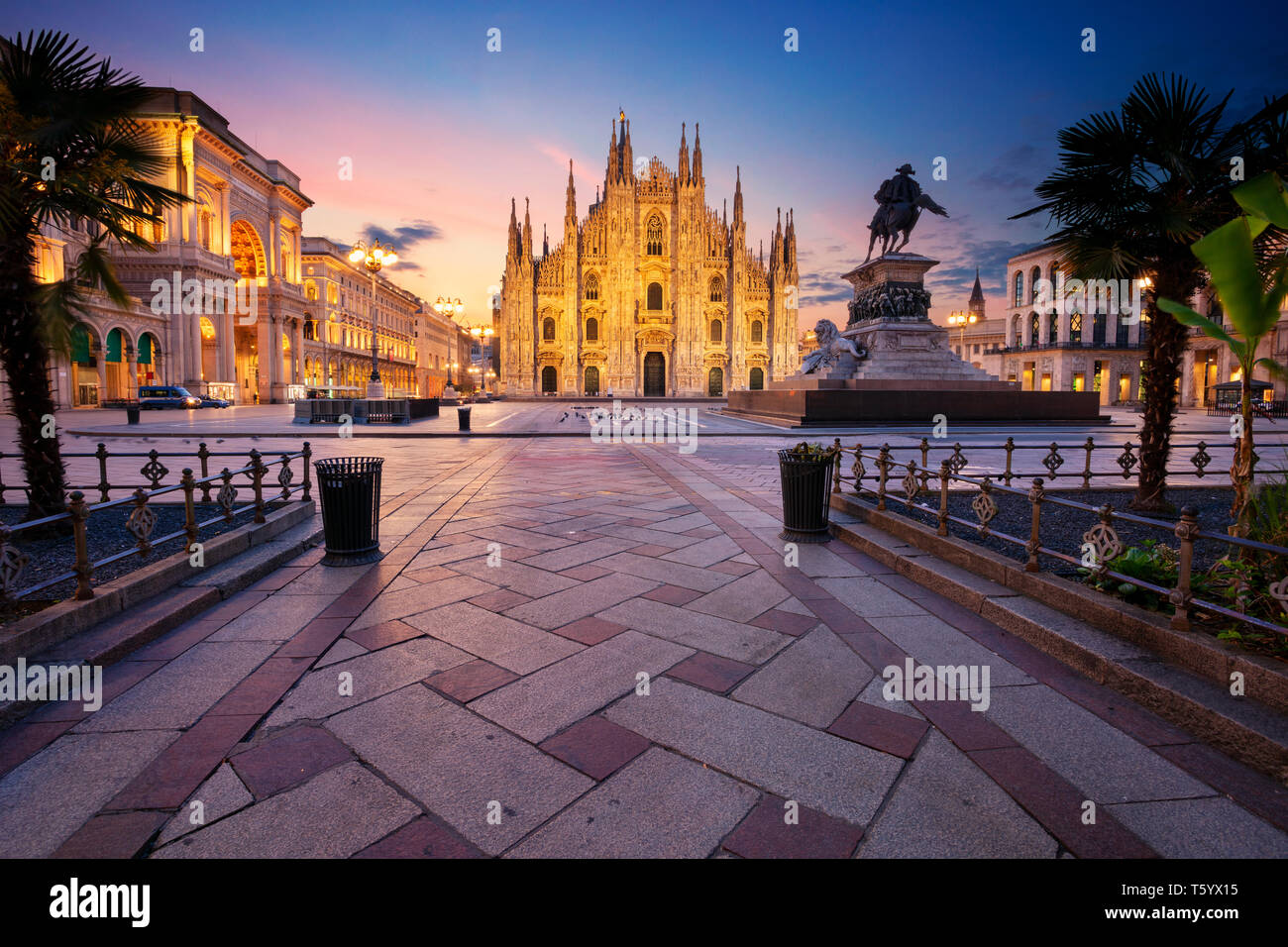 Milan, Italy. Cityscape image of Milan, Italy with Milan Cathedral ...