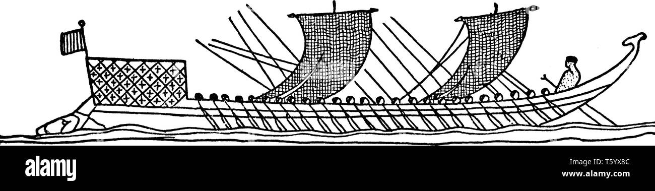 Fifty Oared Greek Boat which is an ancient Greek boat with 50 oars ...