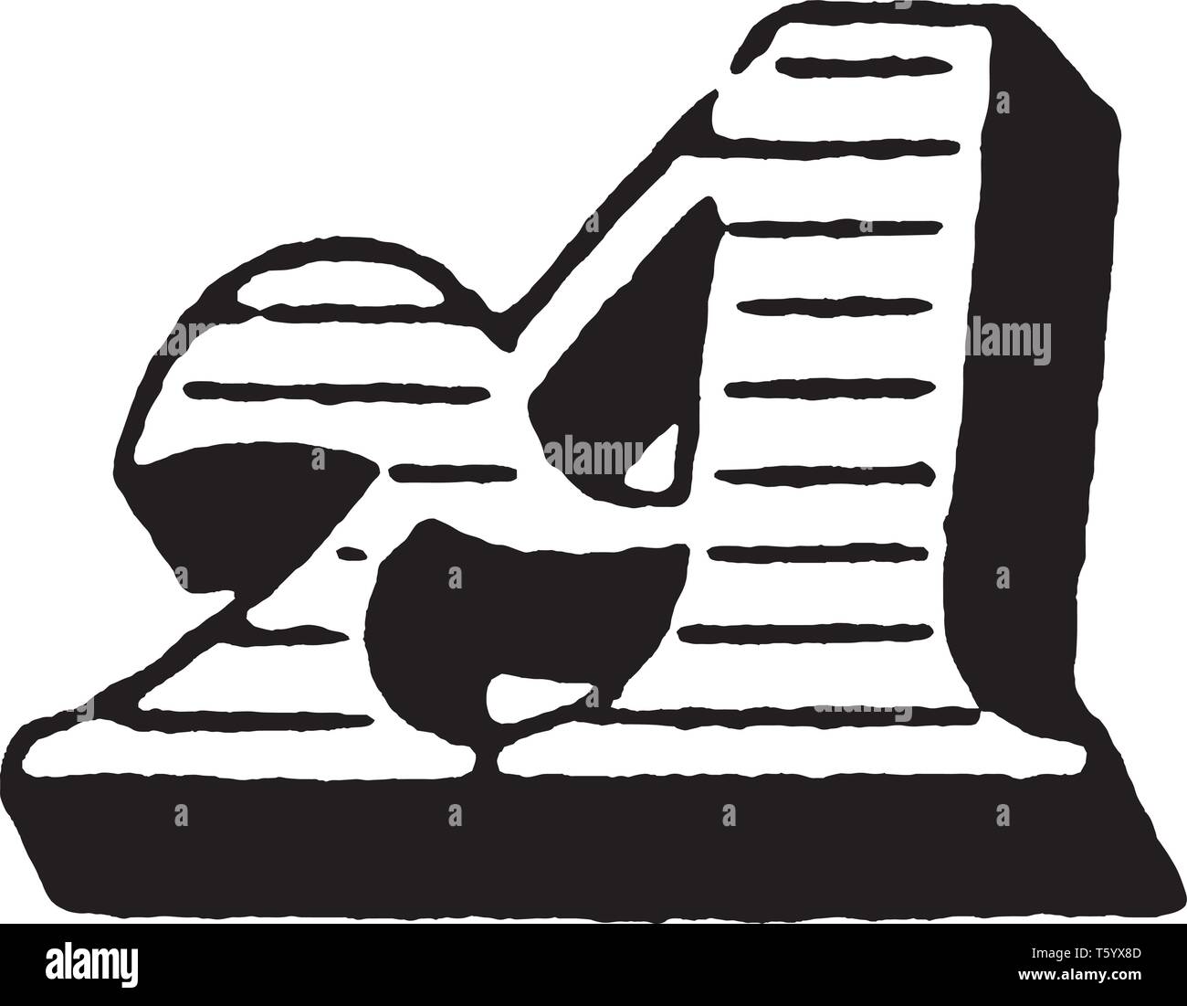 A capital letter A with leaves, vintage line drawing or engraving ...