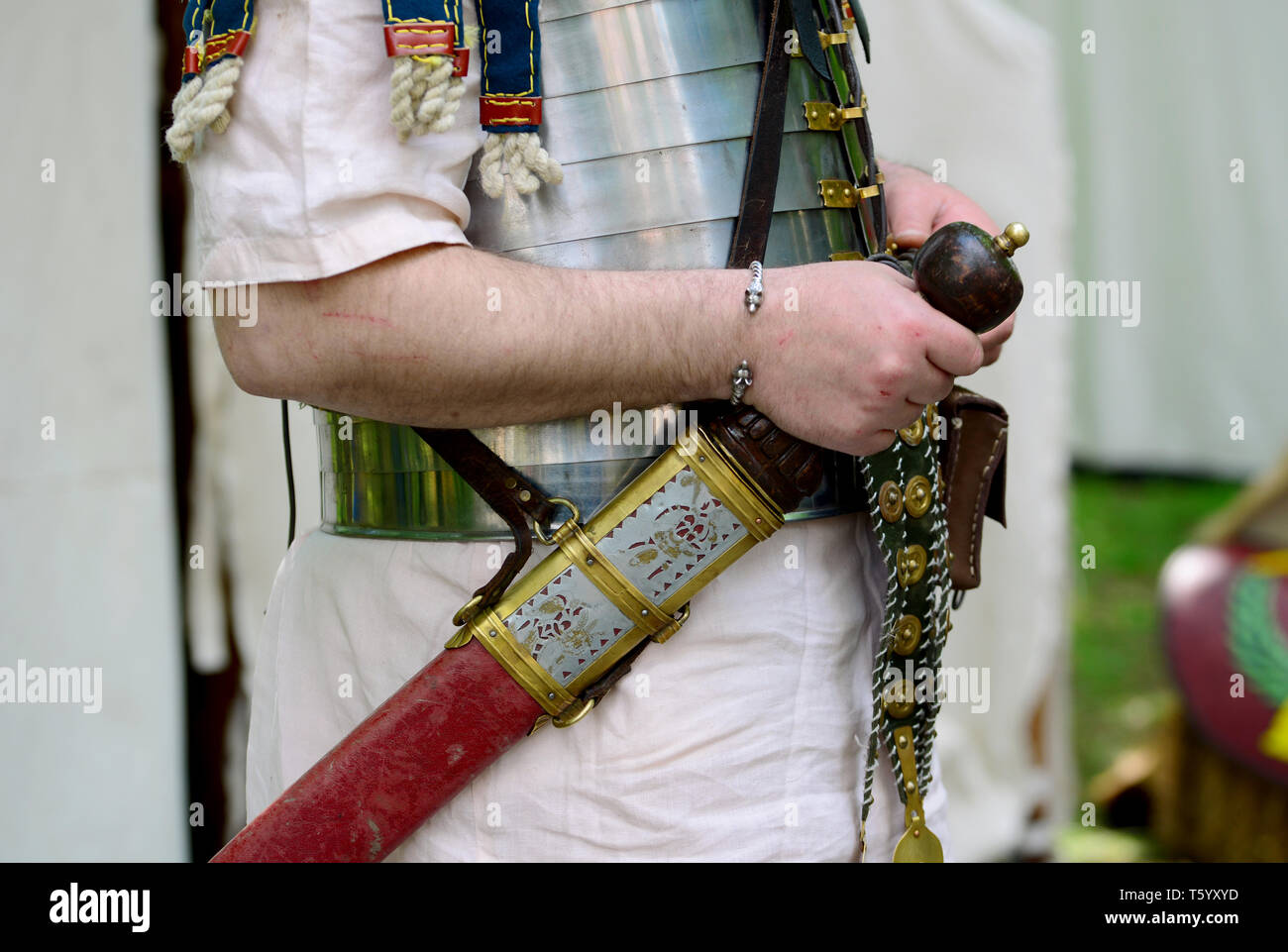 Roman soldier gladius sword hi-res stock photography and images - Alamy