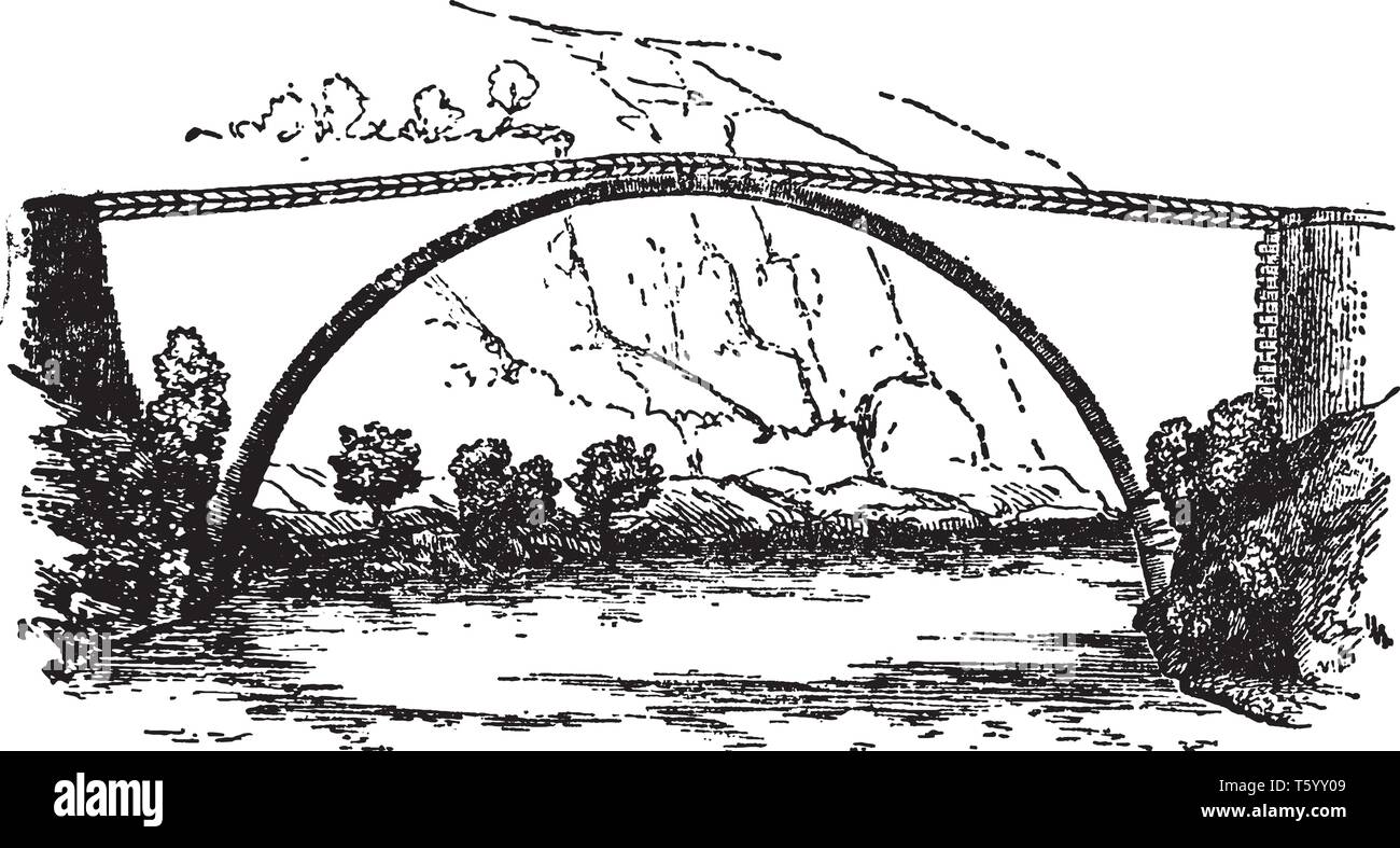 Masonry arch bridge Stock Vector Images - Alamy