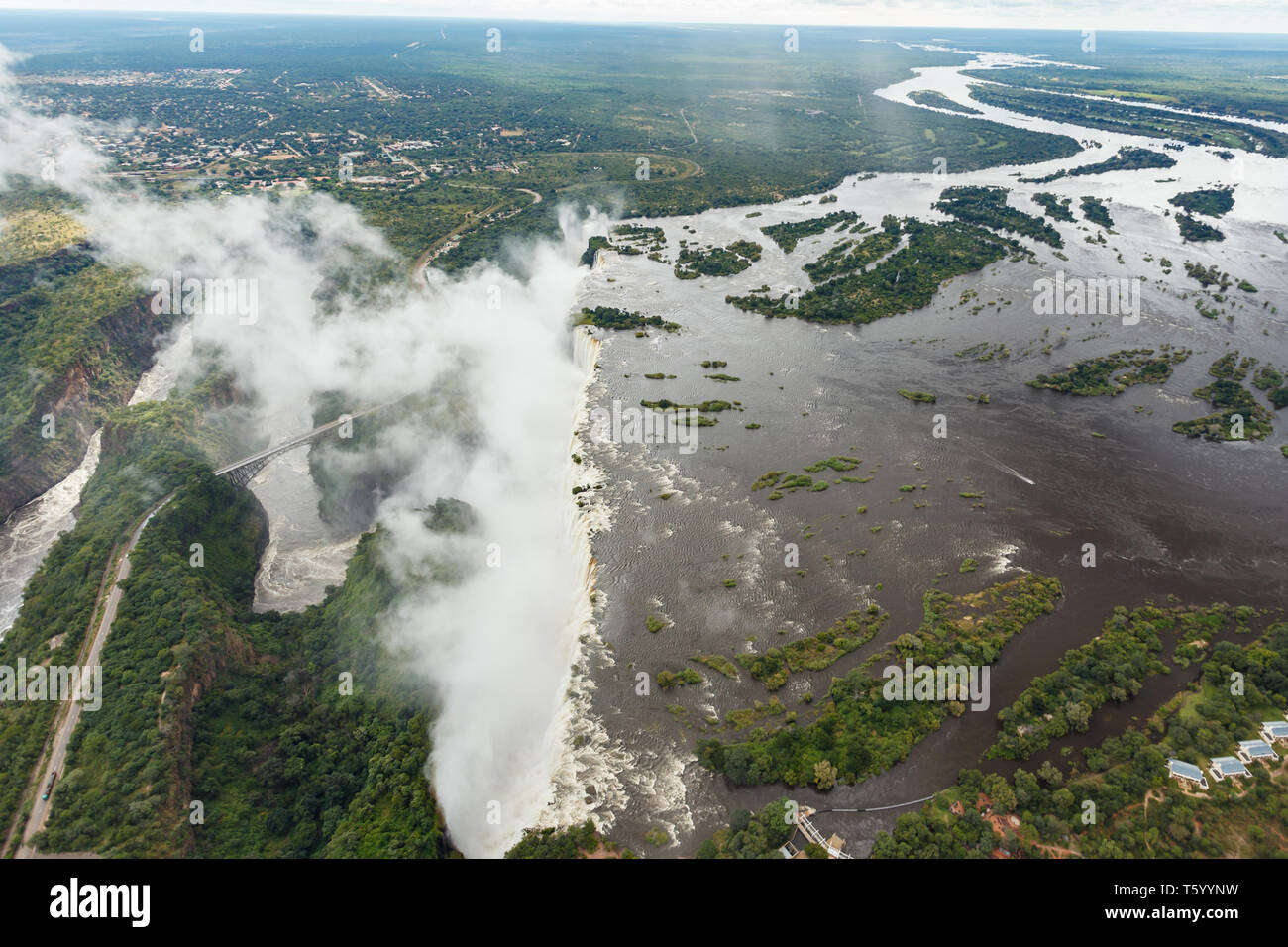 Victoria falls aerial view hi-res stock photography and images - Alamy