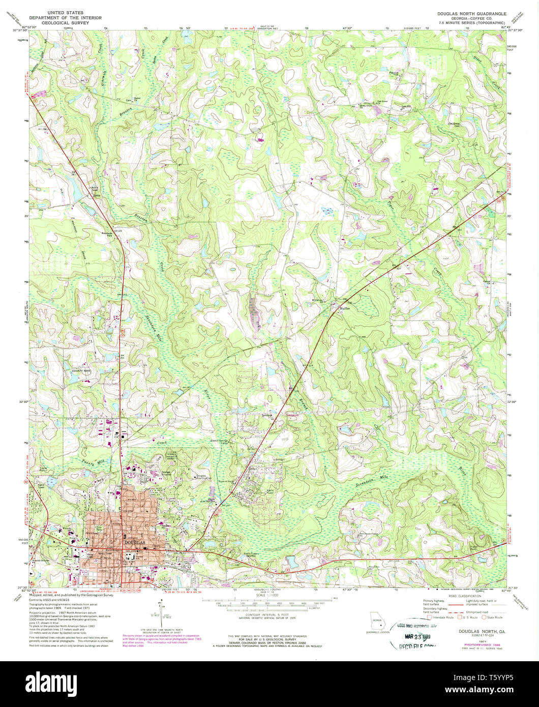 Douglas georgia map hi-res stock photography and images - Alamy
