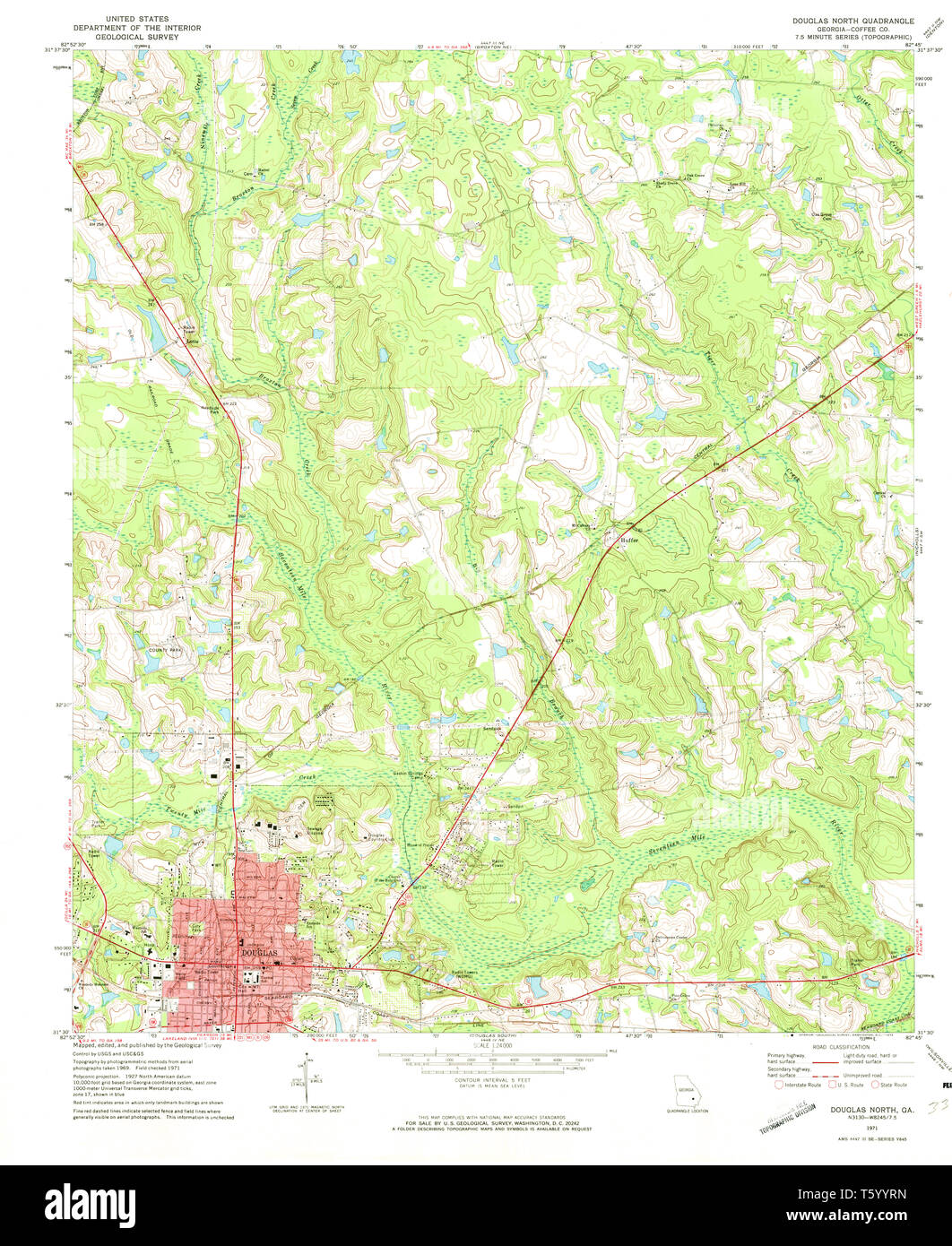 Douglas georgia map hi-res stock photography and images - Alamy