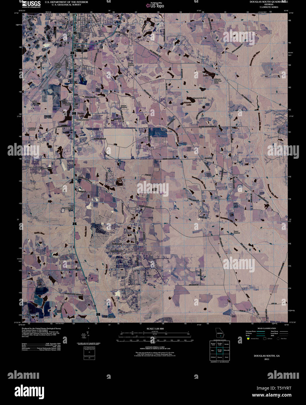 Douglas georgia map hi-res stock photography and images - Alamy
