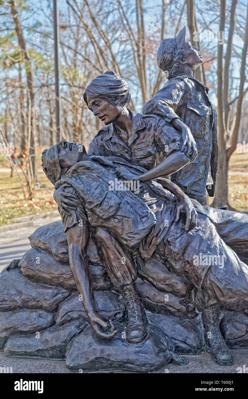 Vietnam womens memorial statue hi-res stock photography and images - Alamy