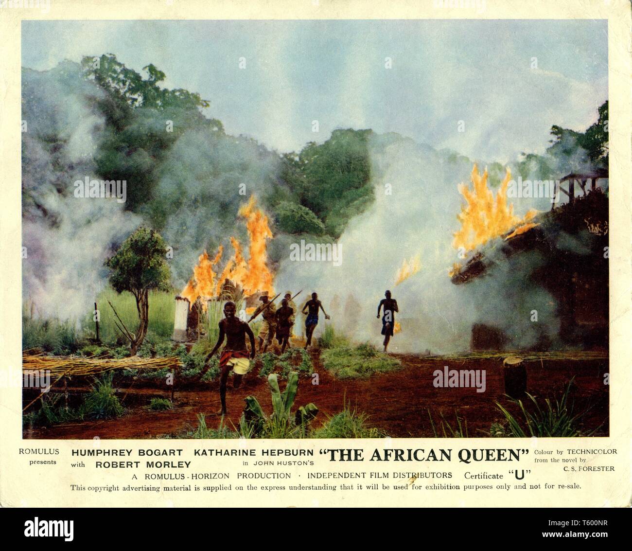 Humphrey Bogart Katharine Hepburn THE AFRICAN QUEEN 1951 director John ...