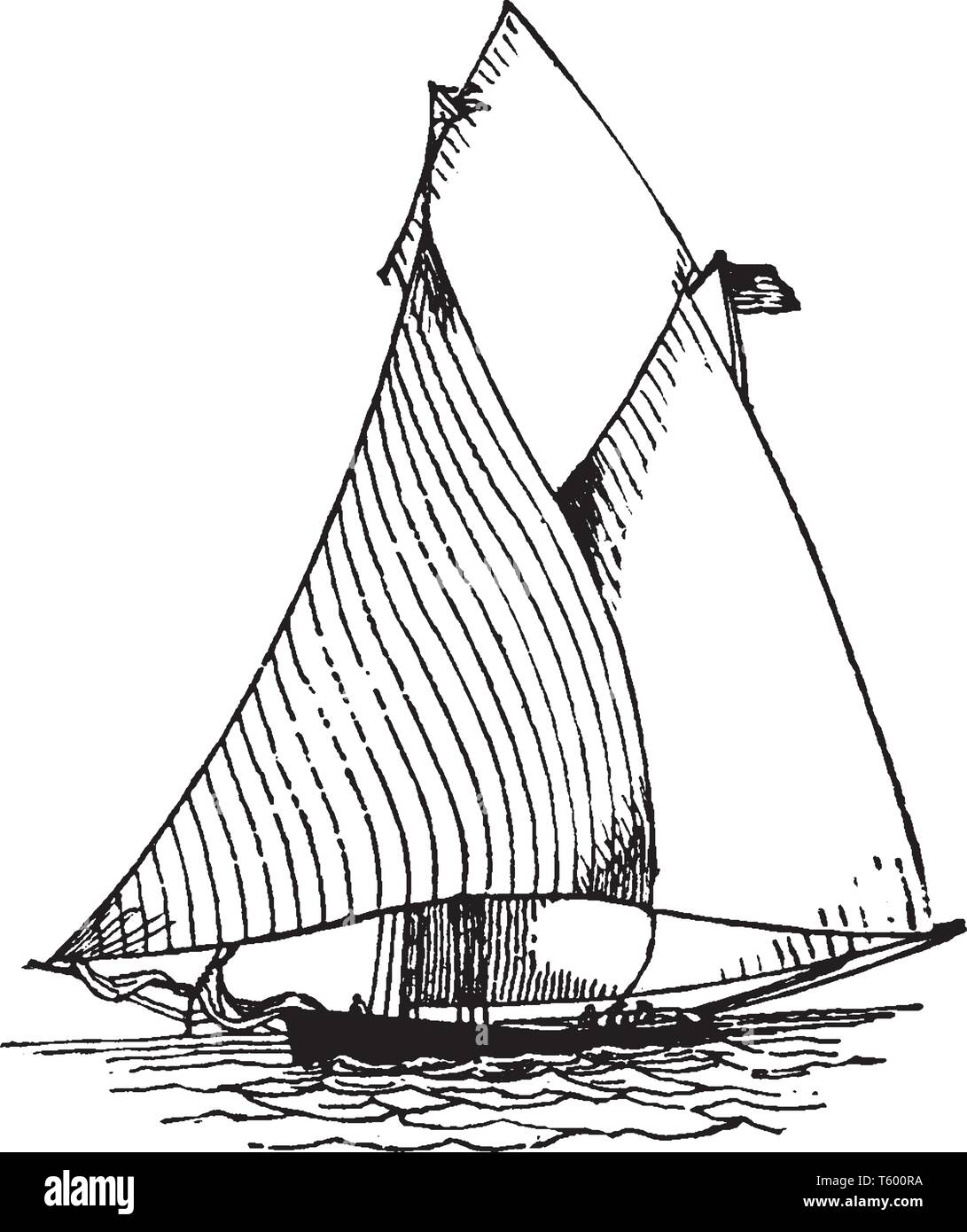 Balloon Jib is a triangular sail made of light canvas used only by ...