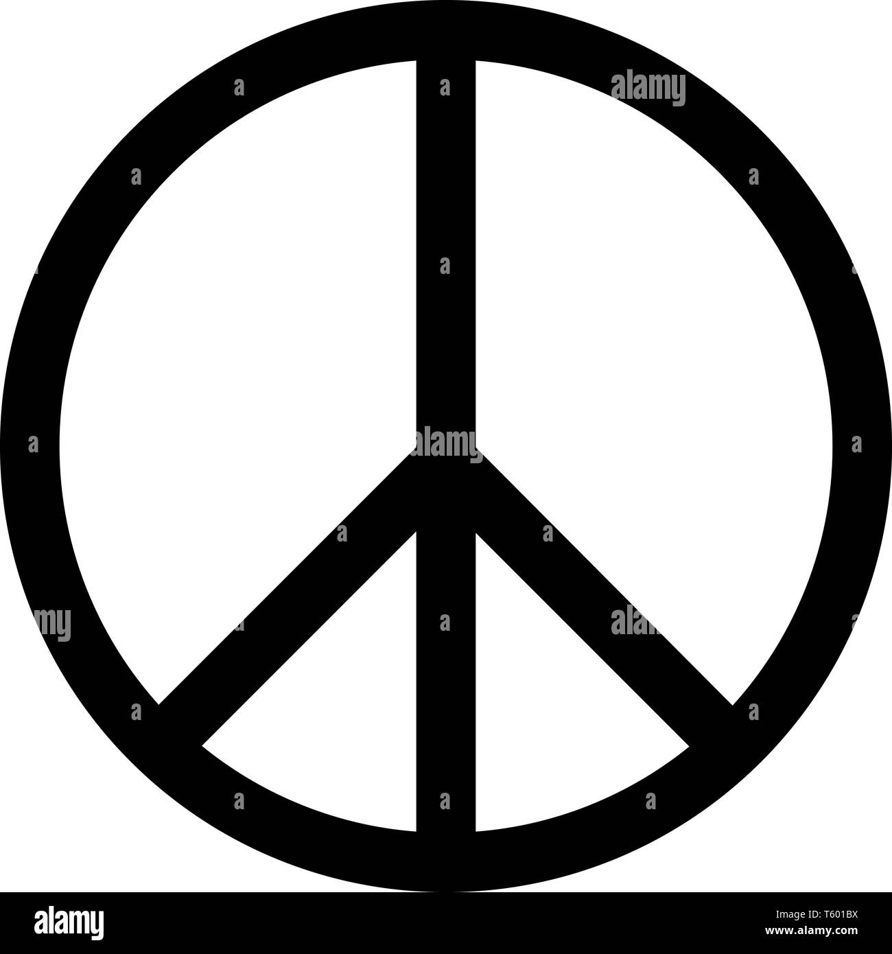 Peace Symbol Vector illustration Icon Stock Vector Image & Art - Alamy