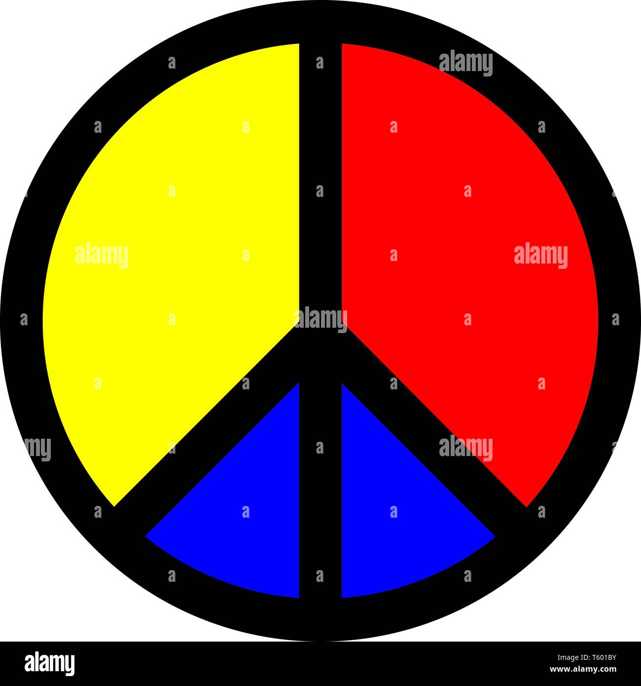 Peace Symbol Colorful Vector Icon Stock Vector Image & Art - Alamy