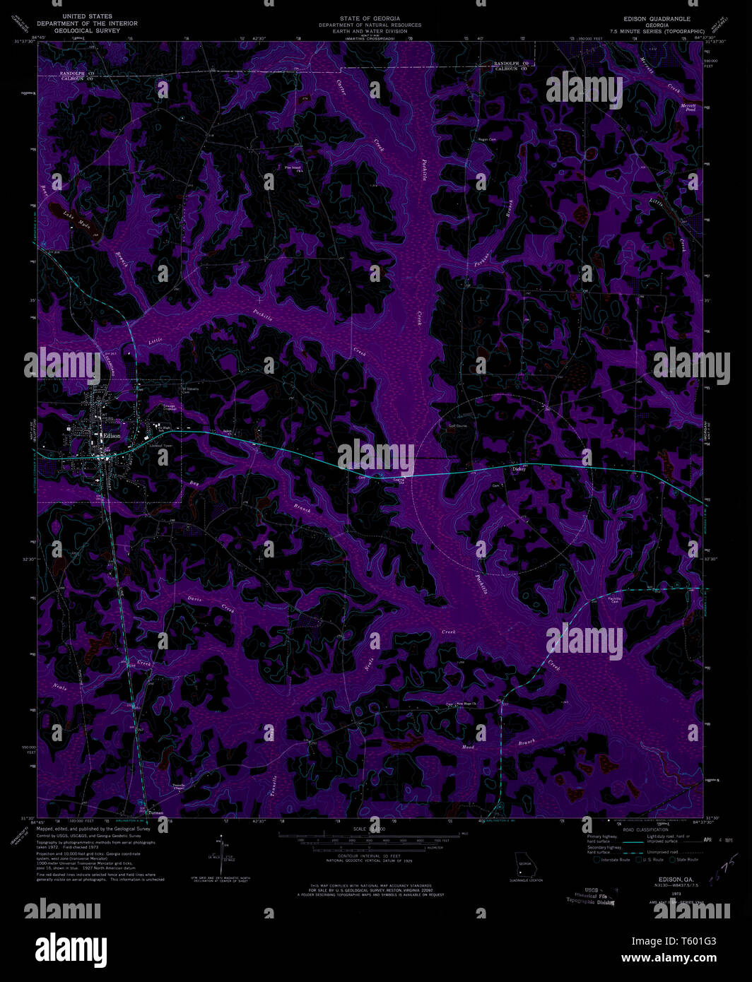 Map of edison hi-res stock photography and images - Alamy