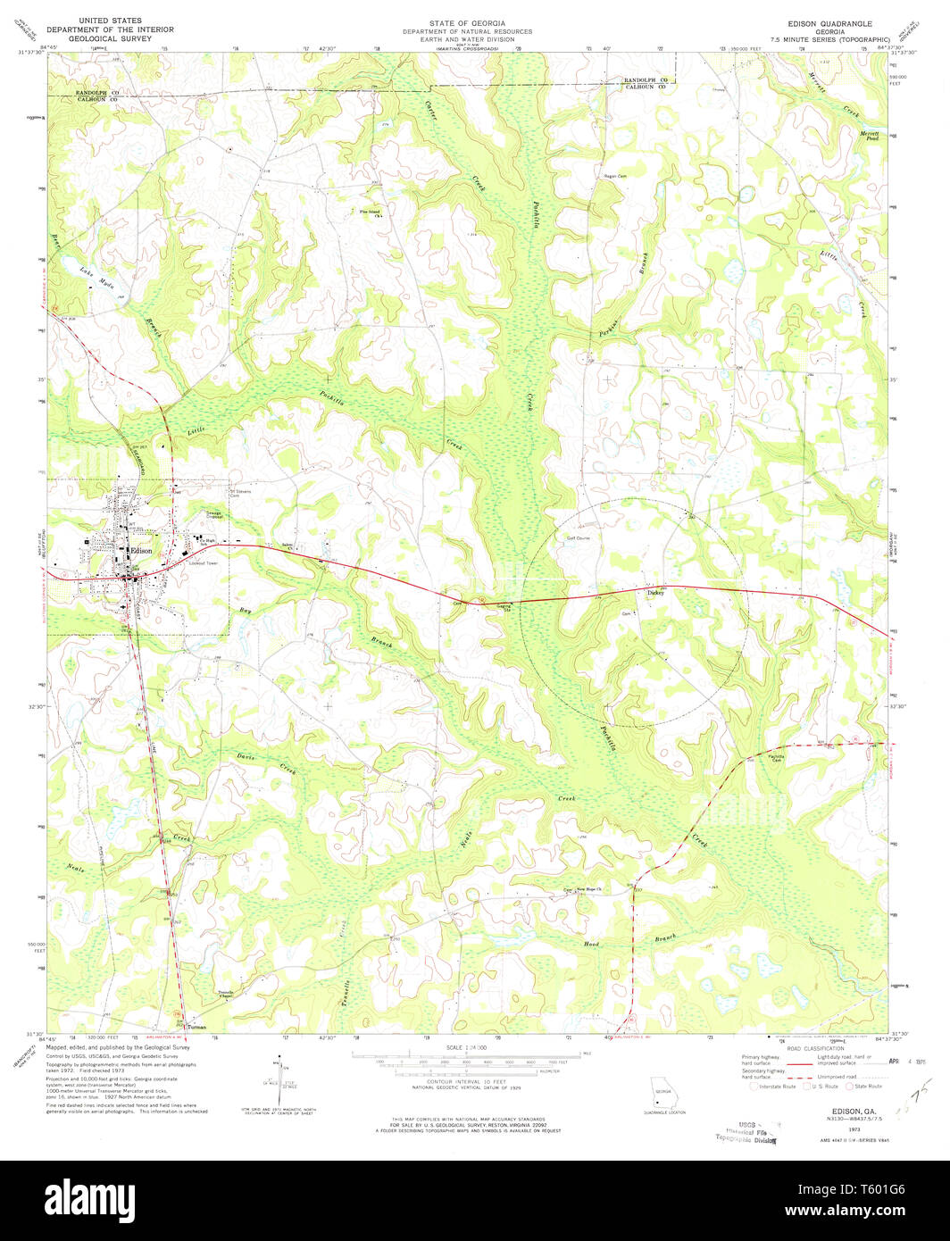 Map of edison hi-res stock photography and images - Alamy