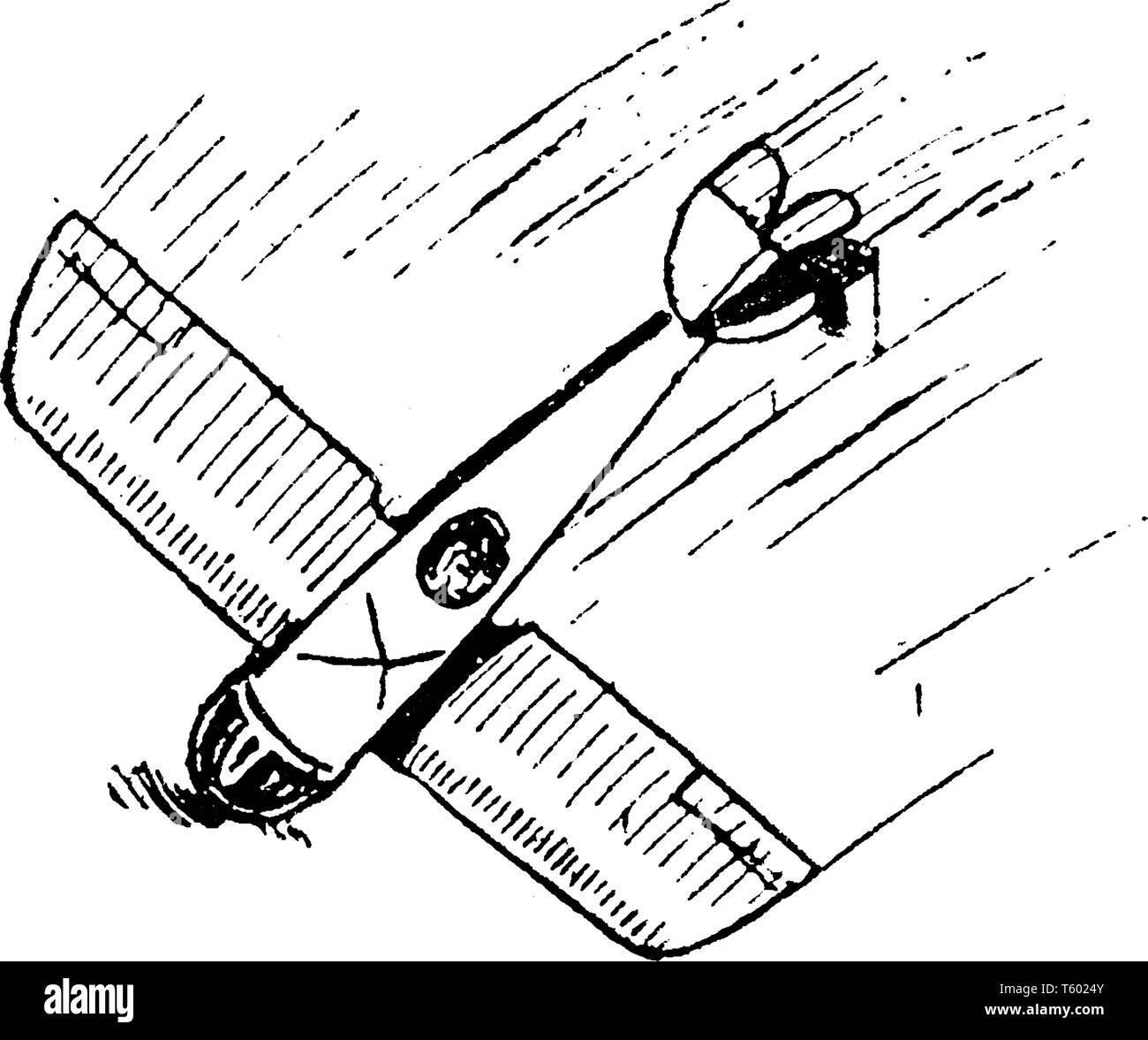 Airplane Sideslip Rudder Turned Flying sideways with the nose pointing ...