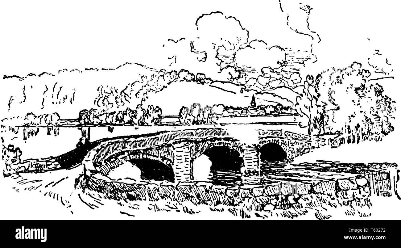 Arch Bridge is a bridge with abutments at each end shaped as a curved ...