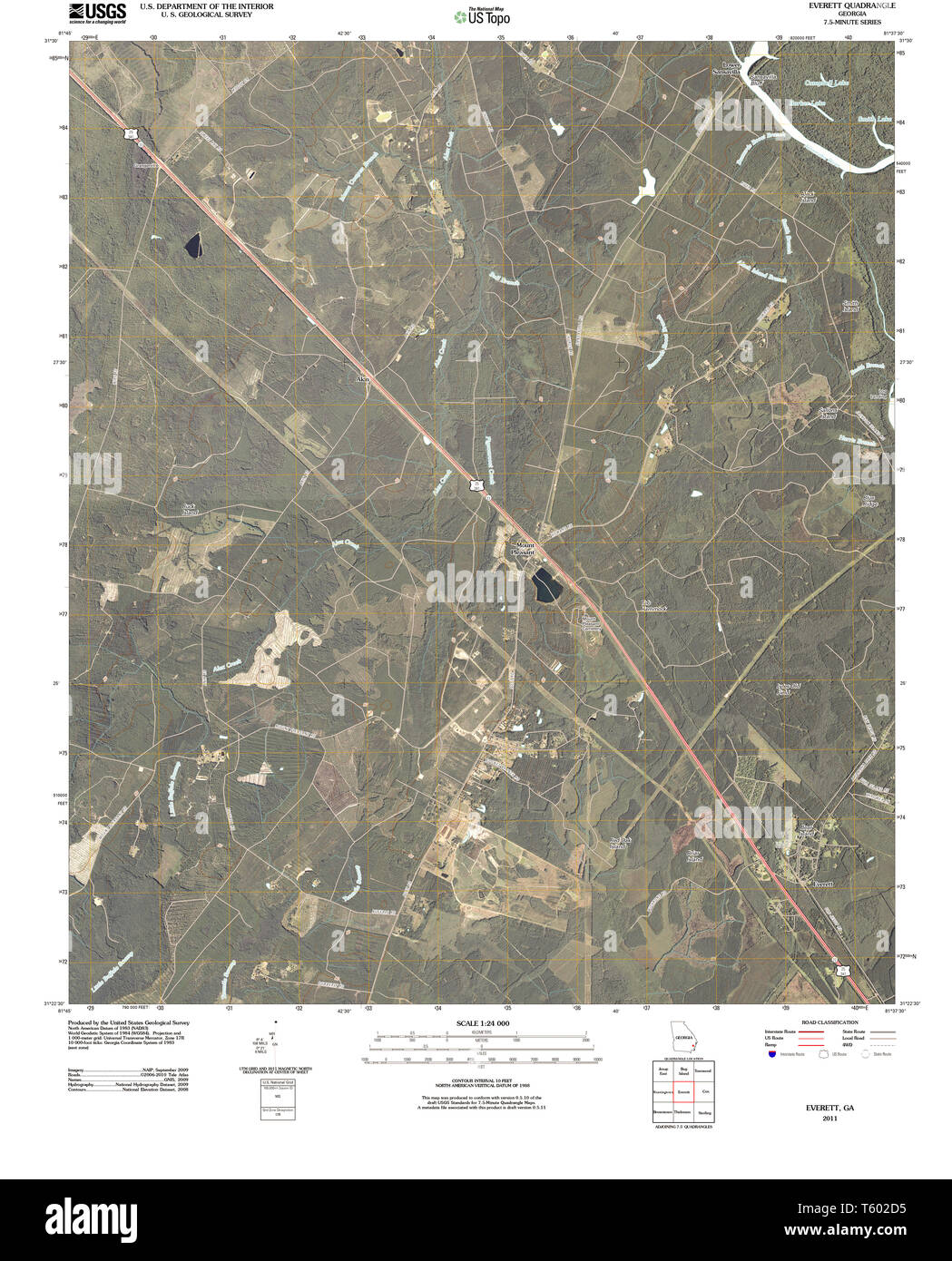 Map of everett hi-res stock photography and images - Alamy