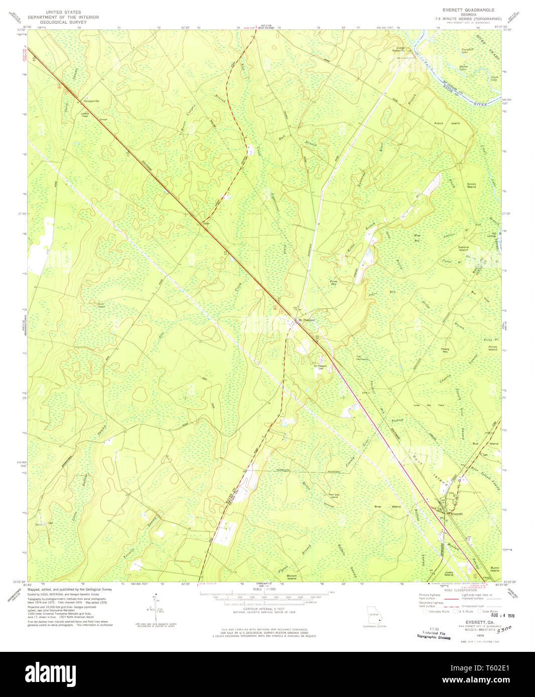 Map of everett Cut Out Stock Images & Pictures - Alamy