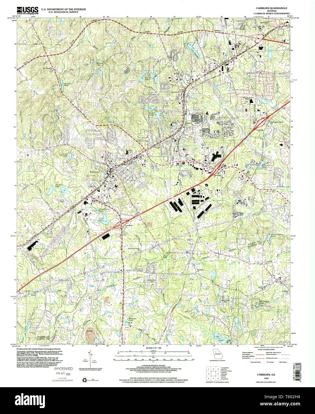 Map of fairburn hi-res stock photography and images - Alamy