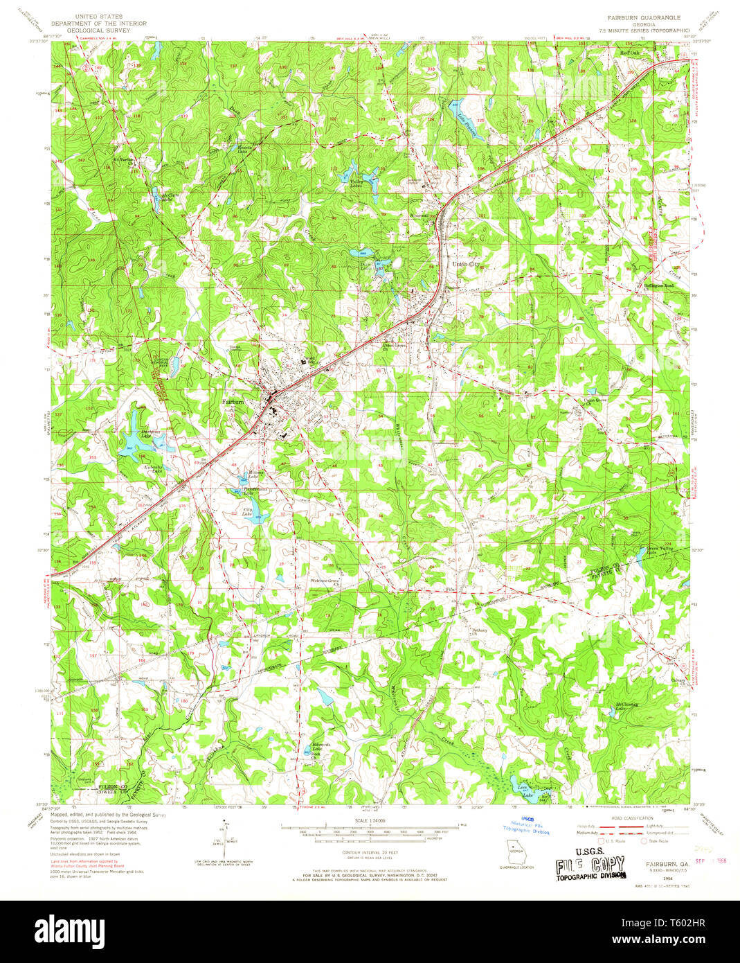 Map of fairburn hi-res stock photography and images - Alamy