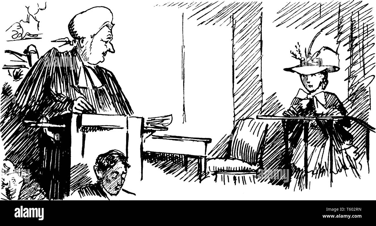 Woman witness stand Stock Vector Images - Alamy