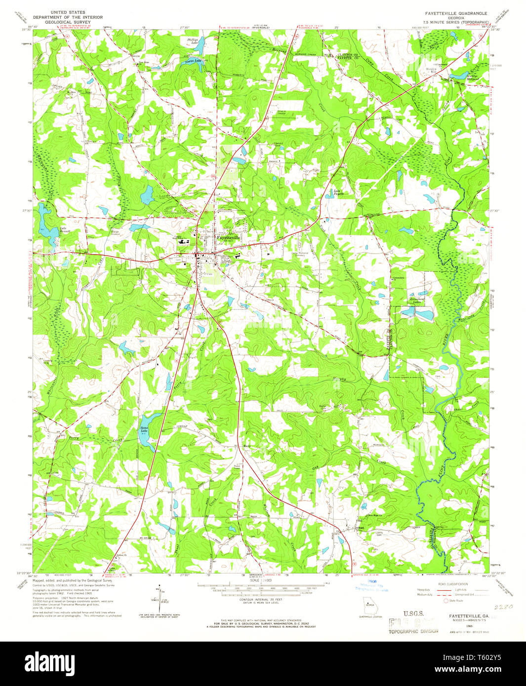 Fayetteville georgia map hi-res stock photography and images - Alamy