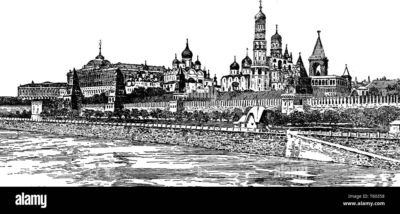 The Kremlin which includes four palaces four cathedrals and the Kremlin ...