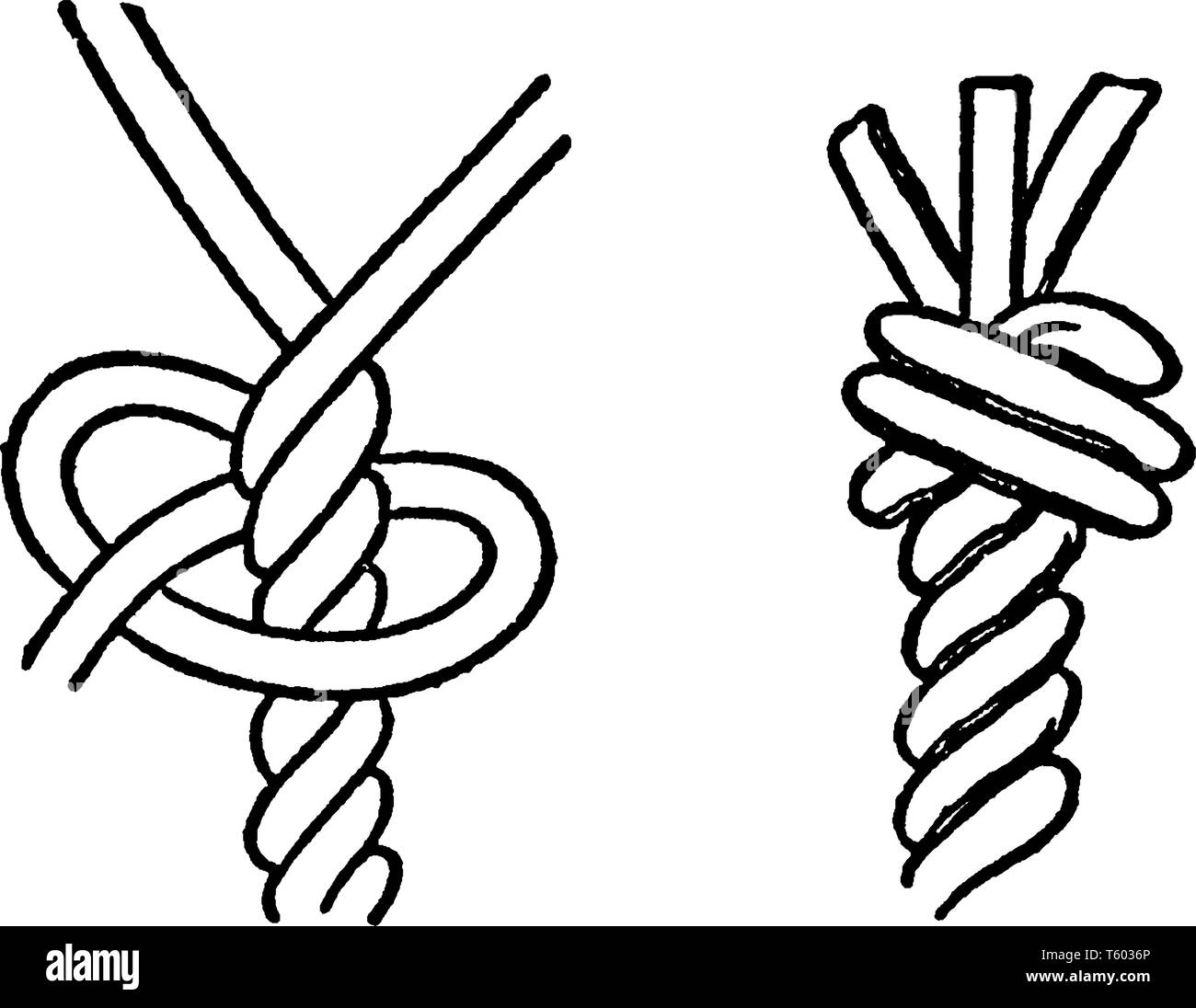 Matthew Walker is the first strand round the rope and through its own ...