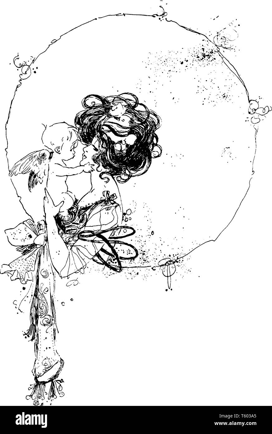 Cherub vectors Cut Out Stock Images & Pictures - Alamy