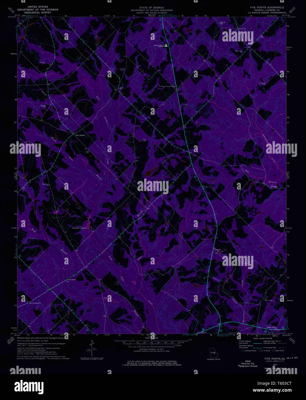 Five points map hi-res stock photography and images - Alamy